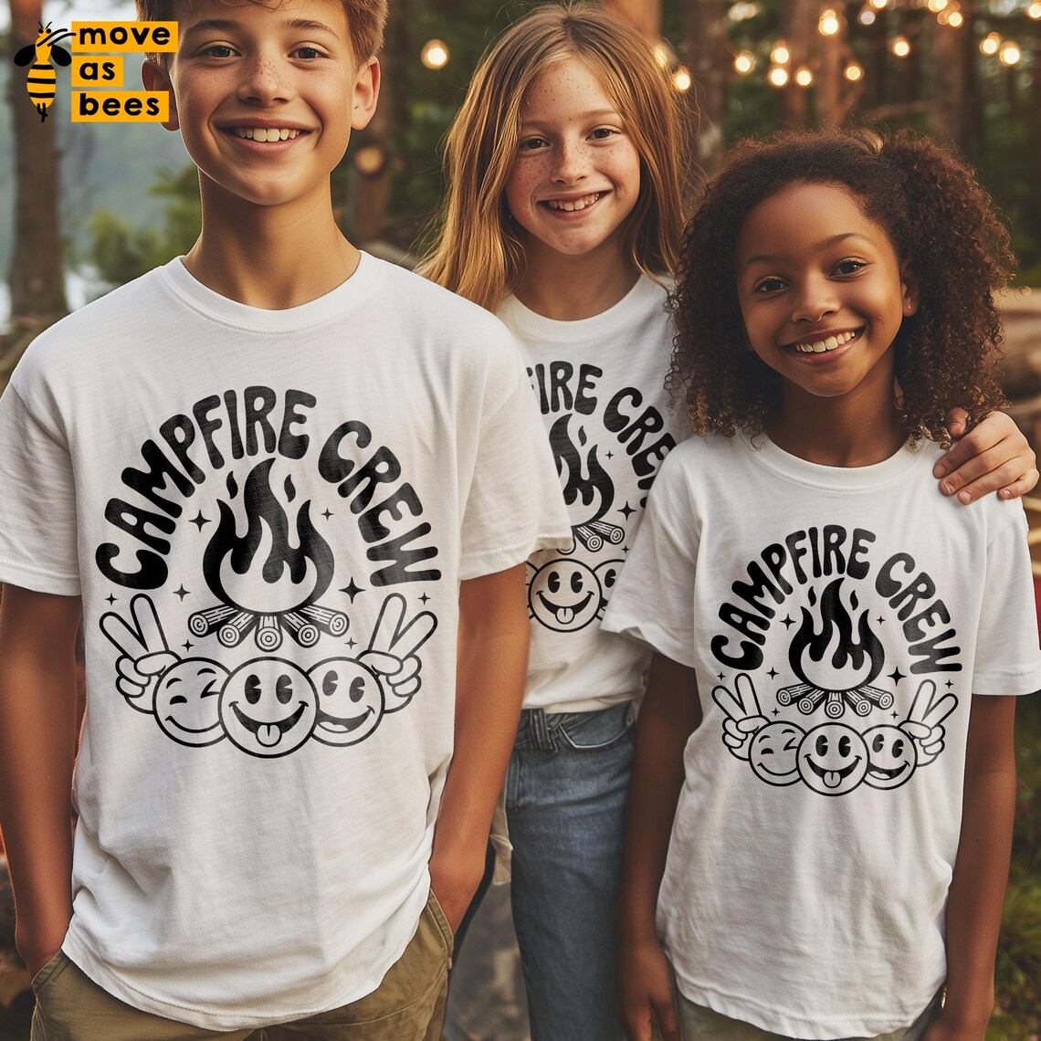 Campfire Crew Svg, Png, Kids Summer Camp Shirt Svg, Kids Camping Svg ...