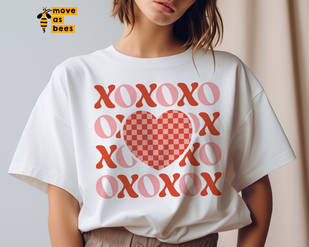 XOXO SVG, PNG, Xoxo Checkered Heart Svg, Valentine's Day Shirt Png, Svg ...