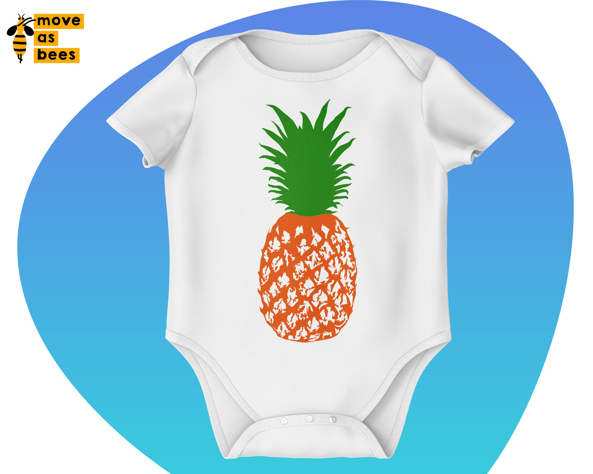 Pineapple Svg Distressed Pineapple Svg Cuttable Tropical - Etsy