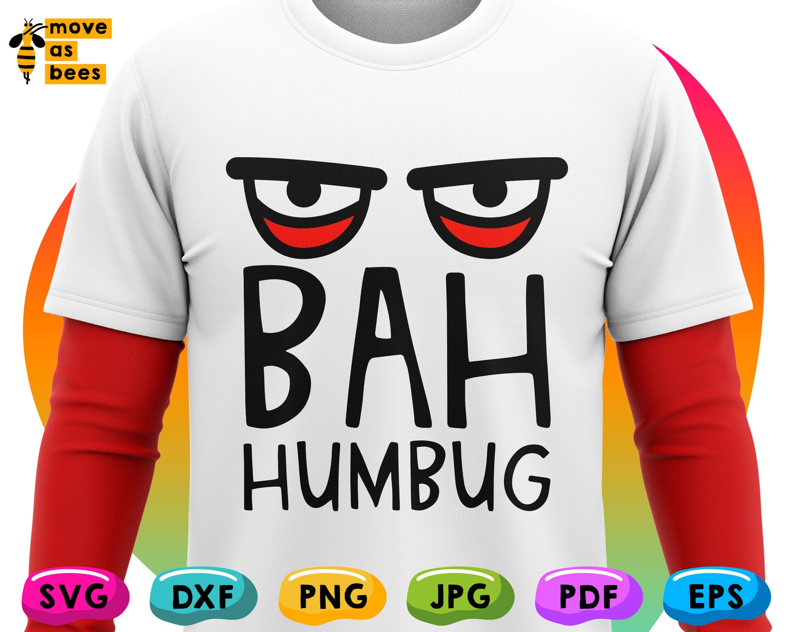 Bah Humbug Svg Funny Christmas Shirt Svg Cricut Design - Etsy