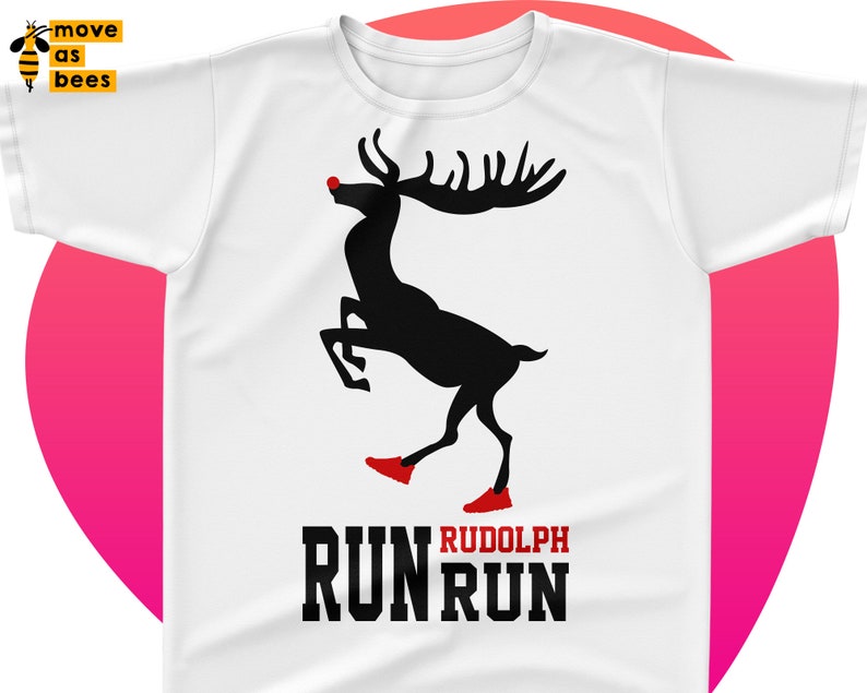 Run Rudolph Run Svg Funny Christmas Shirt Svg Red Nosed | Etsy