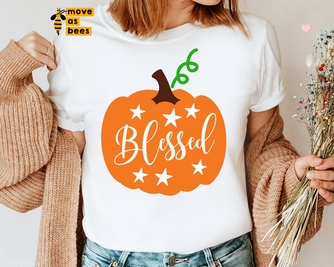 Blessed Pumpkin Svg Png Autumn Halloween Thanksgiving for - Etsy