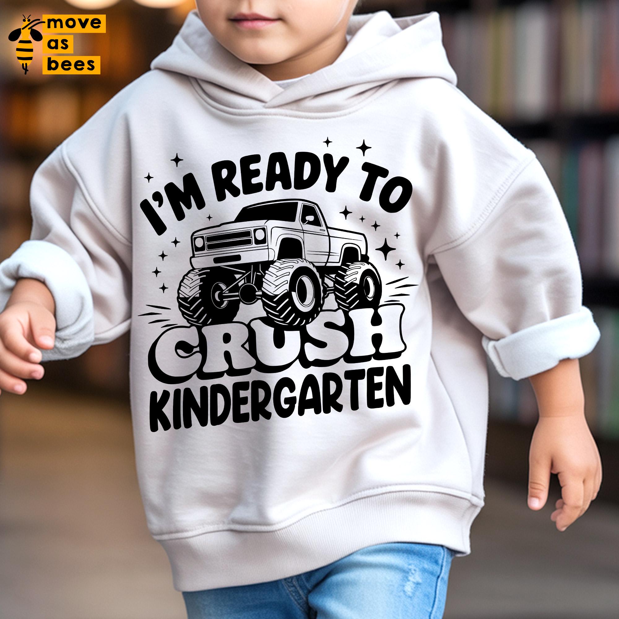 I'm Ready to Crush Kindergarten SVG, PNG, Back to School Svg, 1st Day ...