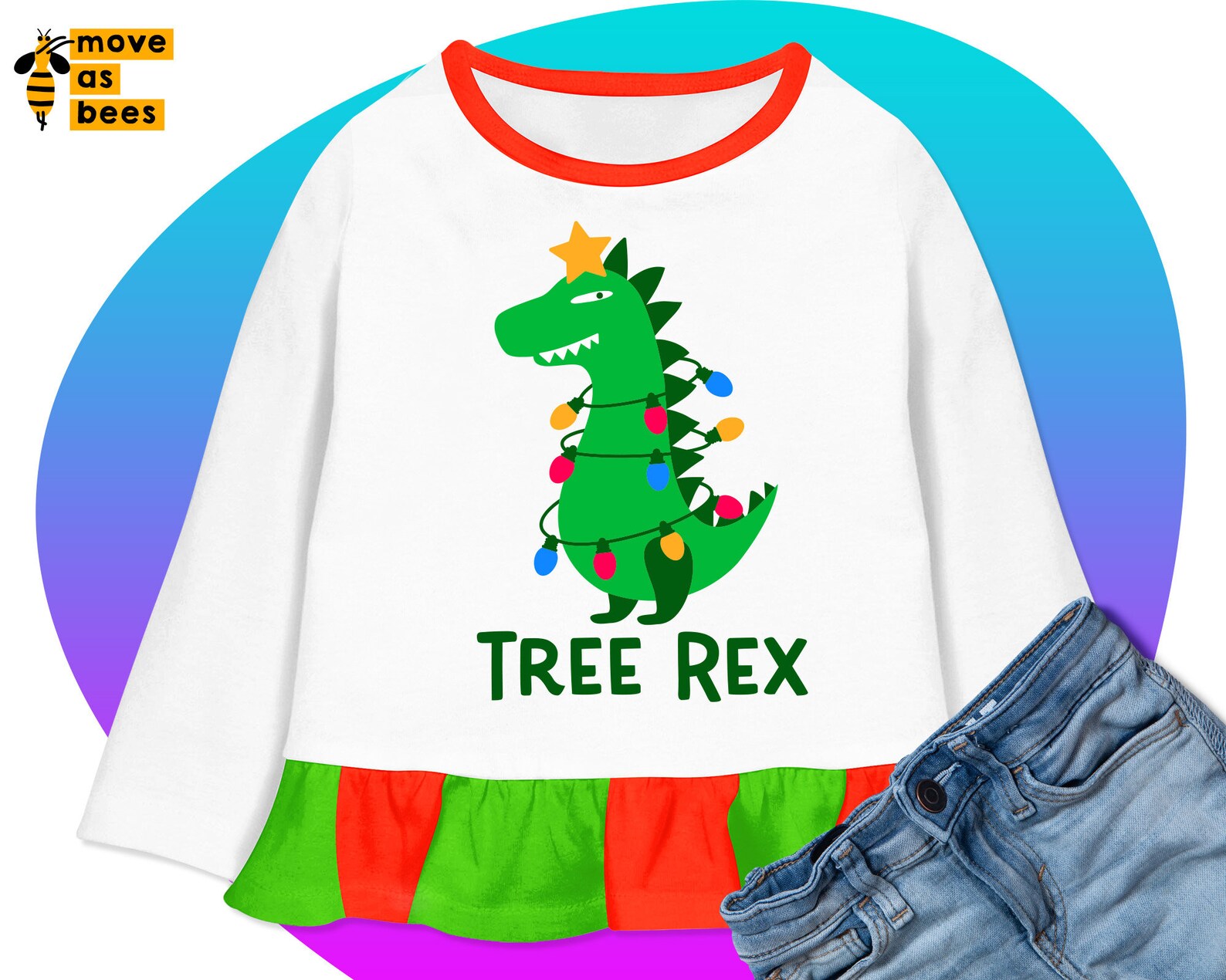 Tree Rex Svg Dinosaurs Christmas Tree Svg Dino With | Etsy