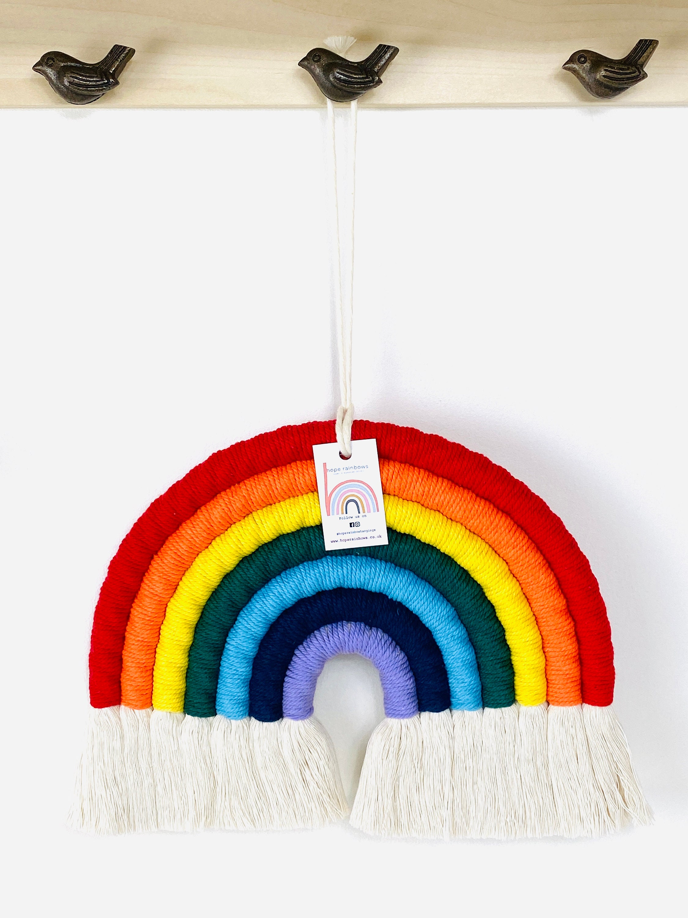 Extra Large Rainbow Wall Hanging Macrame Nursery Decoration Birthday ...