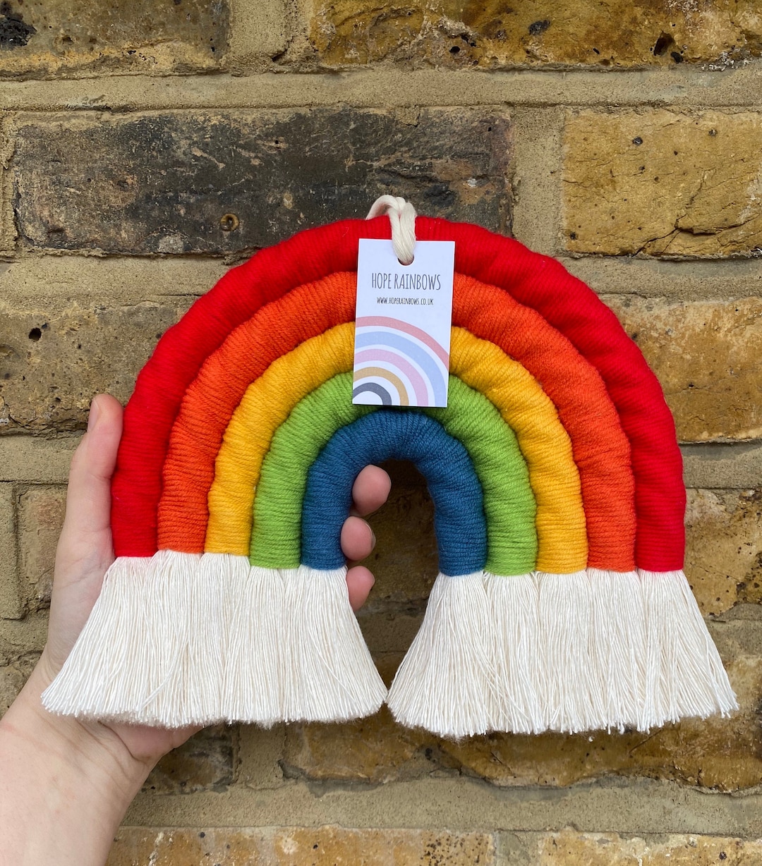 Rainbow Wall Hanging Decoration Nursery Macrame Rainbow Decor Tapestry ...