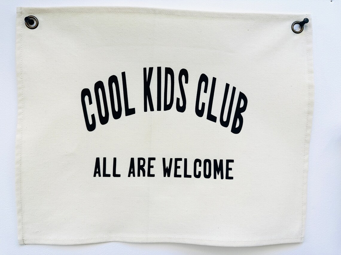 Cool Kids Club Banner|all Are Welcome Sign | Kids Room Decor | Wall Art ...