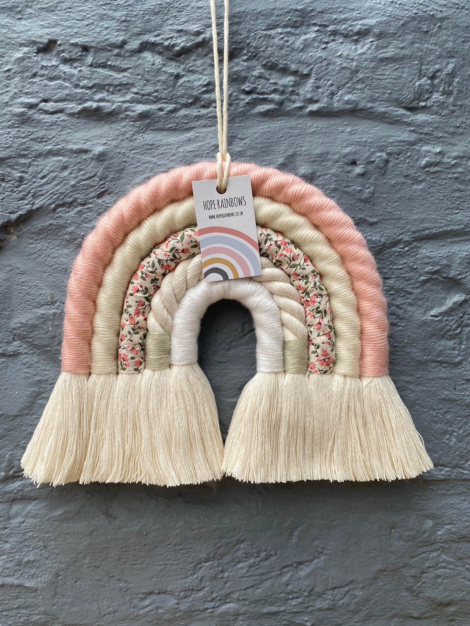 Rainbow Wall Hanging Macrame Decoration Indie Room Decor Tapestry ...