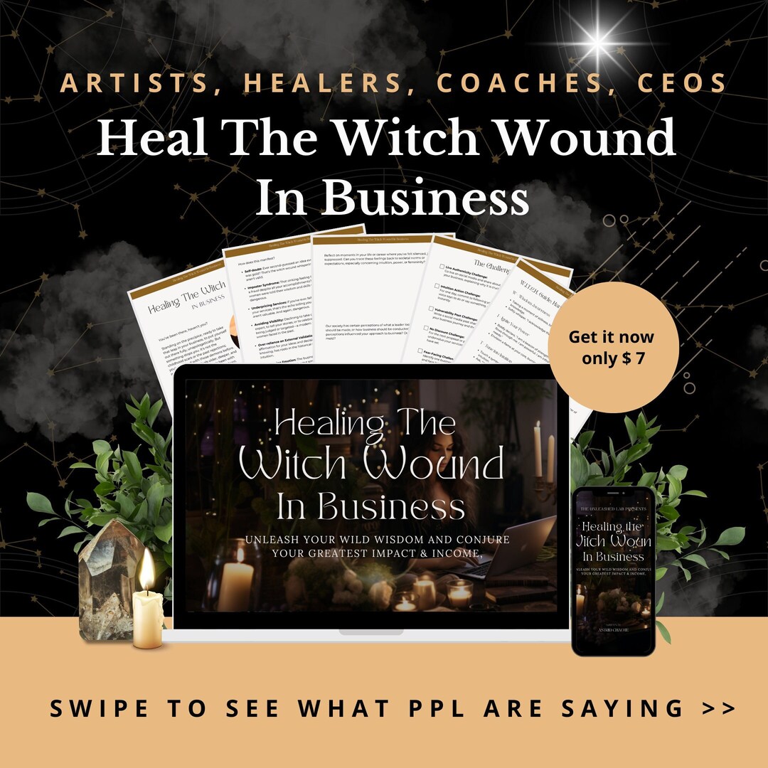 Healing the Witch Wound in Business Printable Workbook - the Ultimate ...