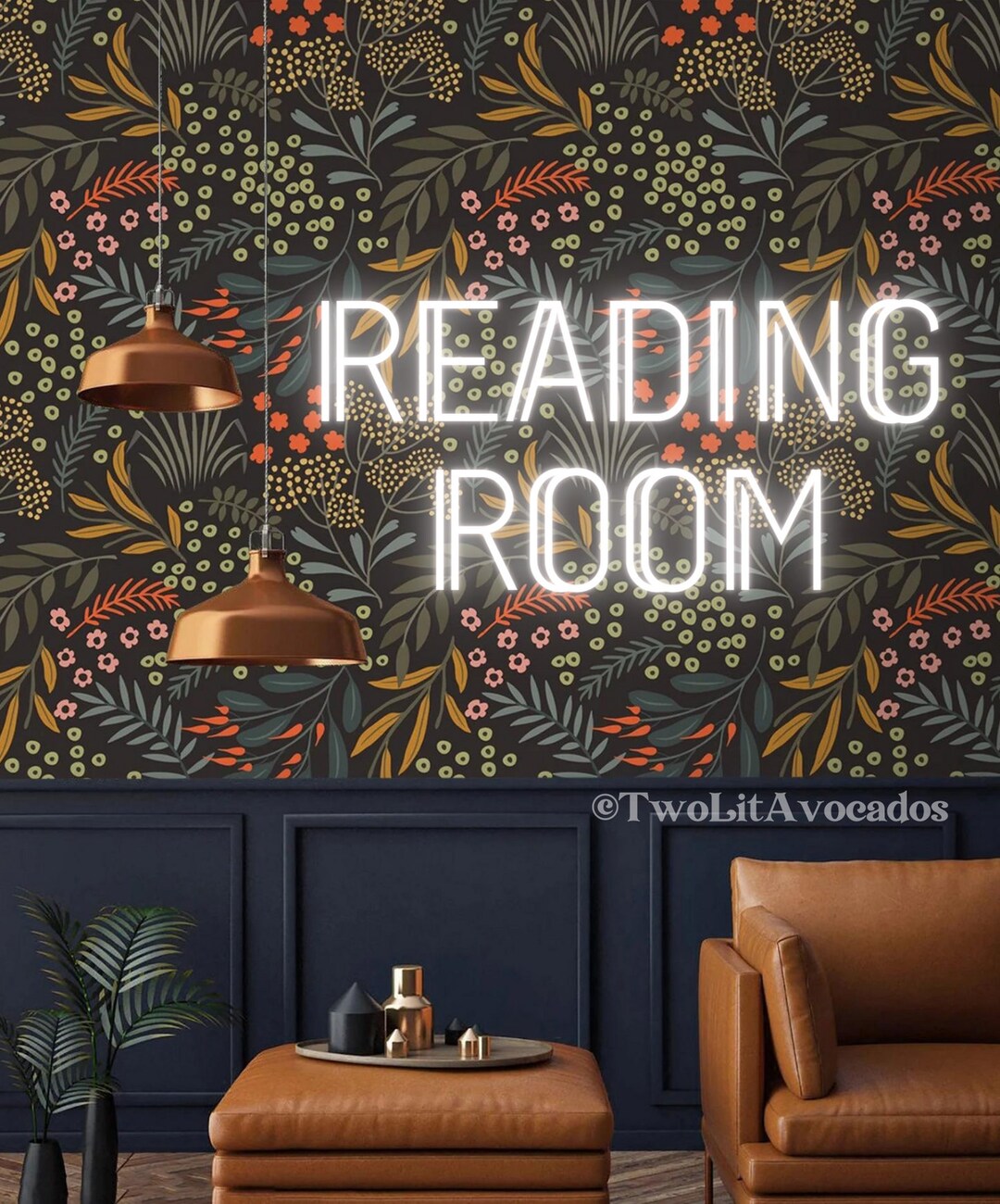 Reading Room Neon Sign, Custom Neon, Modern Boho Home Decor, Bedroom ...