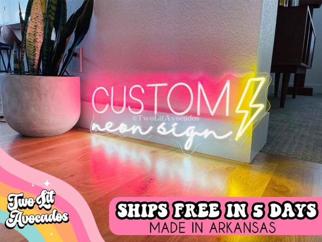 Custom Neon Sign, Personalized Neon, Custom Logo Neon Sign, Party Neon ...