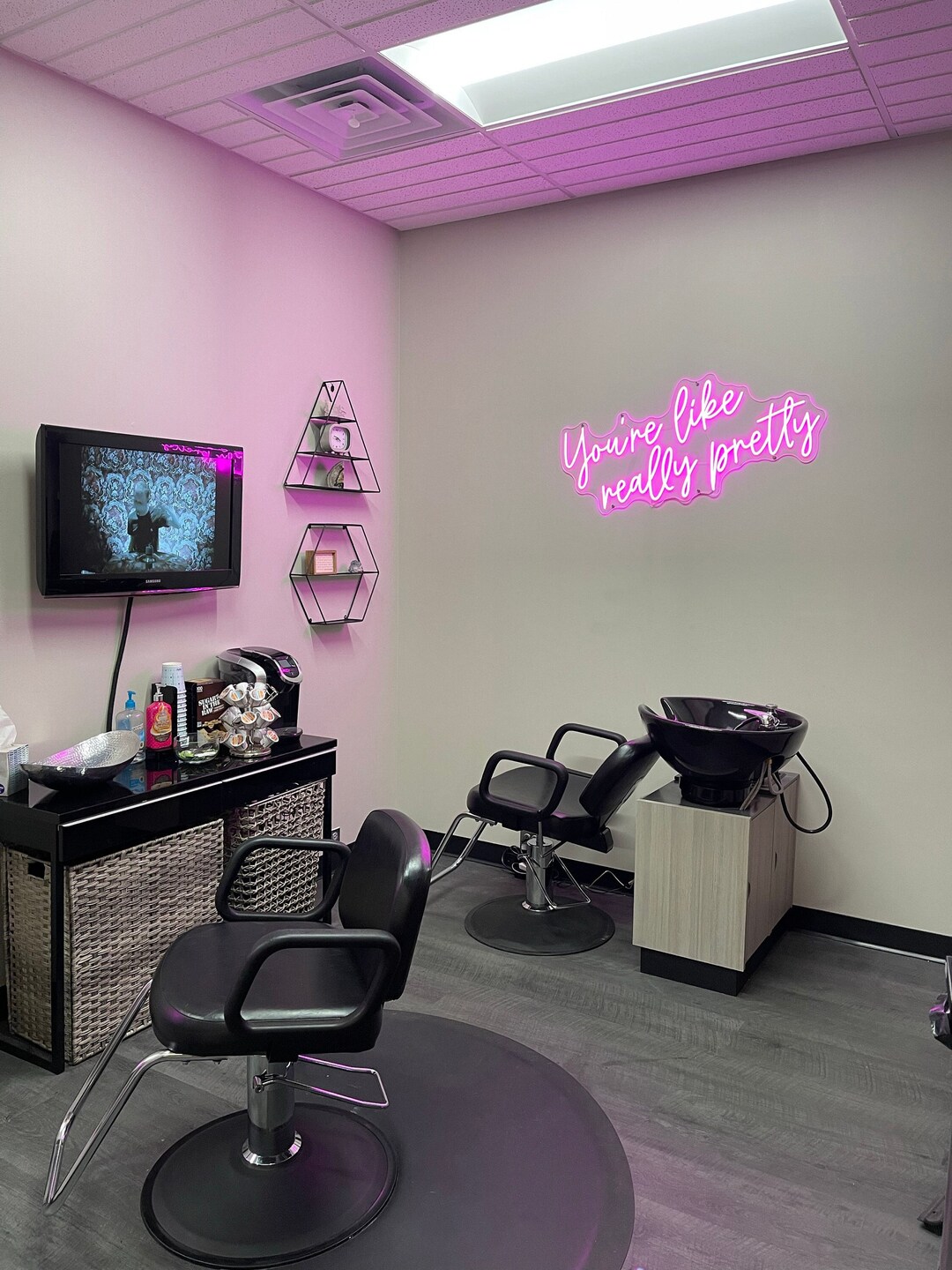 You're Like Really Pretty Neon Sign, Bridal Party Neon Sign, Bridal ...