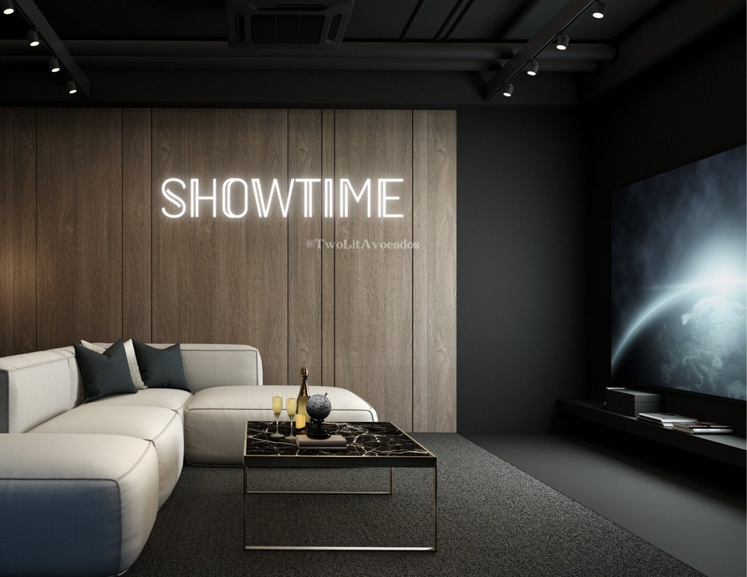 Showtime Neon Sign, Custom Neon, Modern Boho Home Decor, Room Sign, TV ...