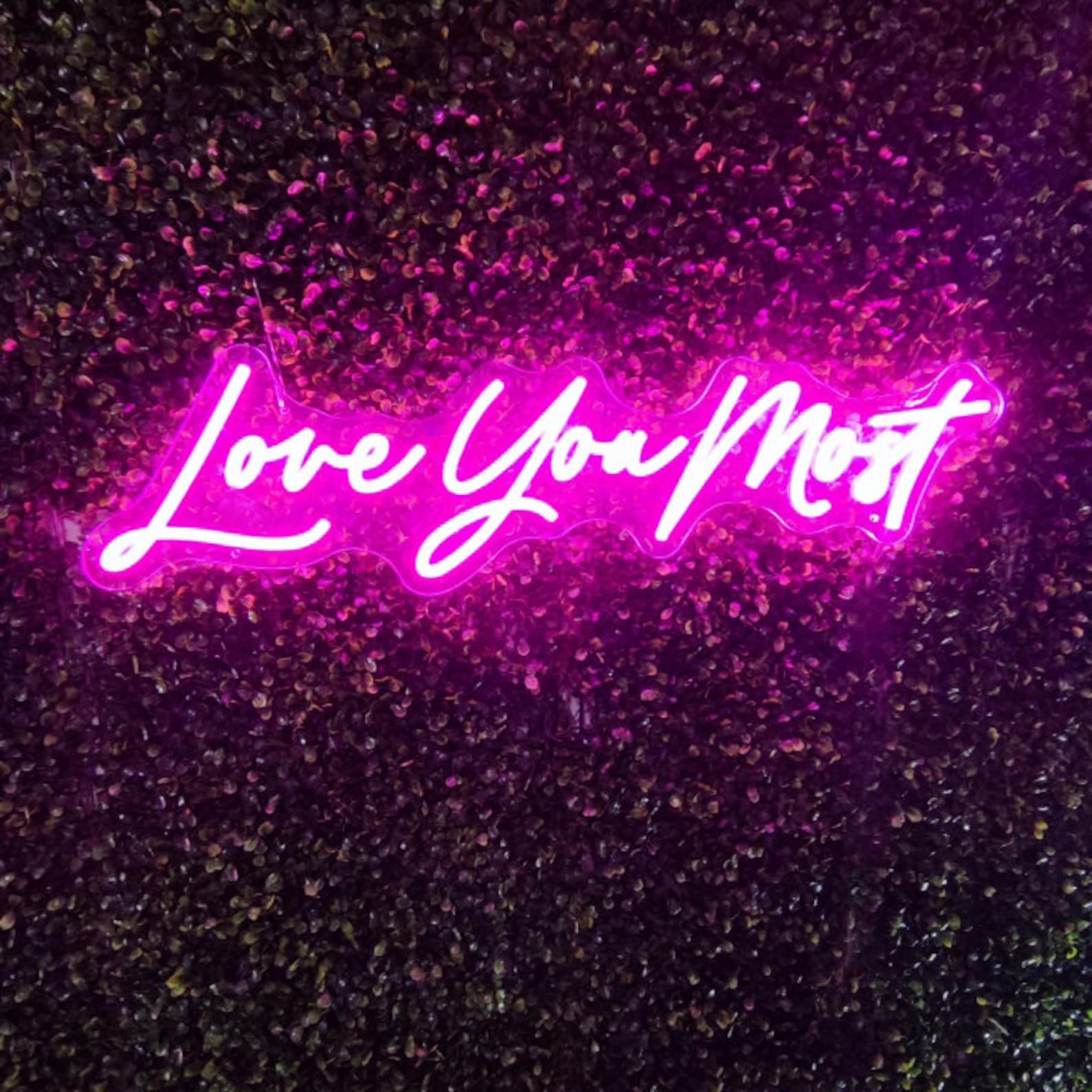 Love You More Sign Custom Neon Modern Wedding Sign Wedding - Etsy