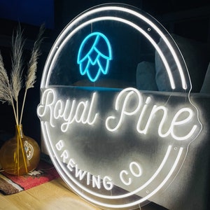 Logo Custom Neon Sign Business Neon Sign Neon Logo Coffee - Etsy