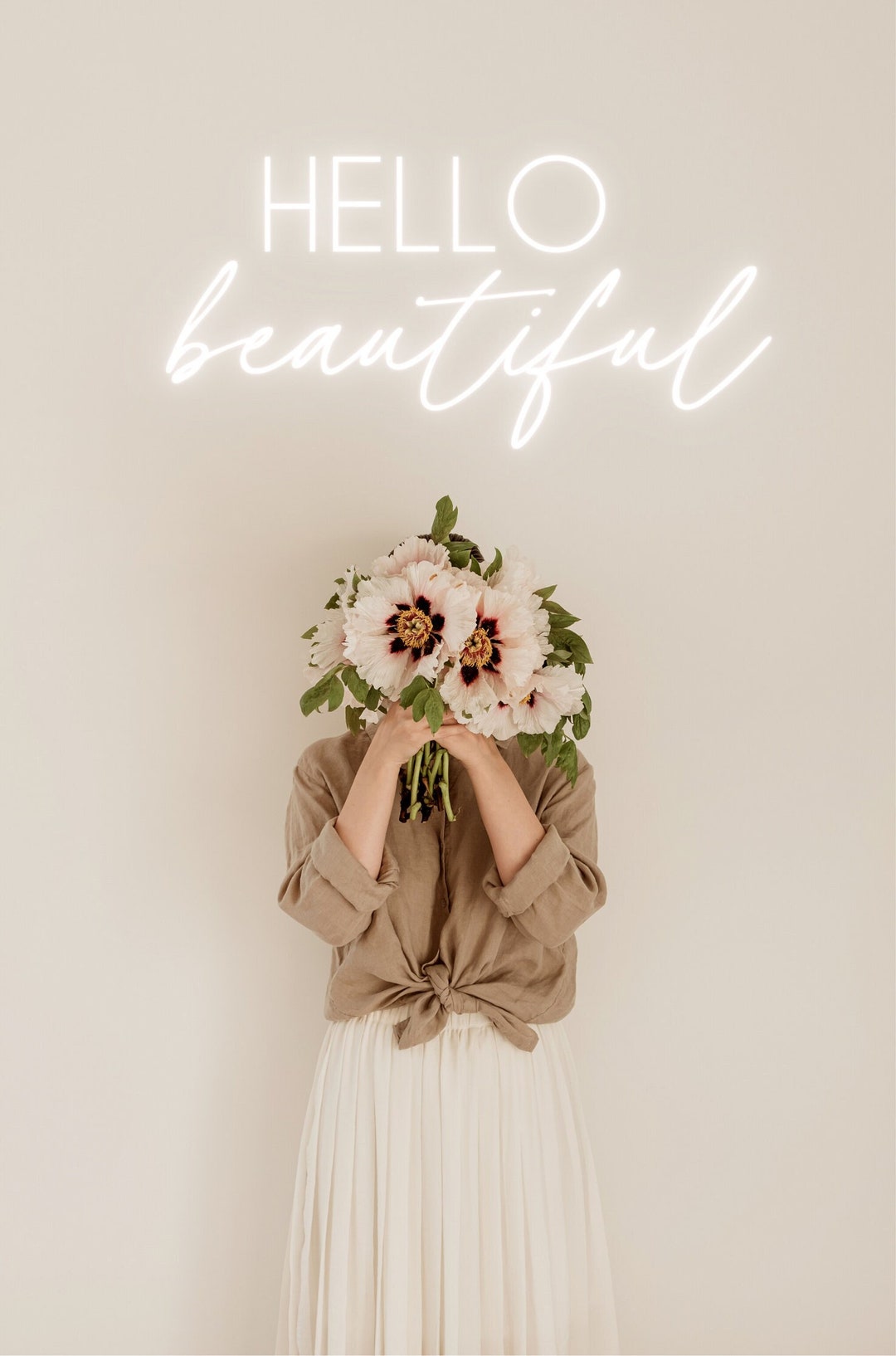 Hello Beautiful Neon Sign, Bridal Party Neon Sign, Bridal Neon Sign ...