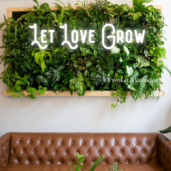 Let Love Grow Sign - Etsy
