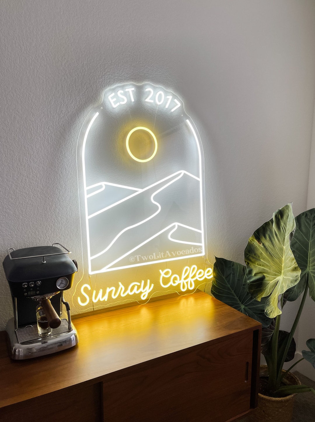 Logo Custom Neon Sign Business Neon Sign Neon Logo Coffee - Etsy