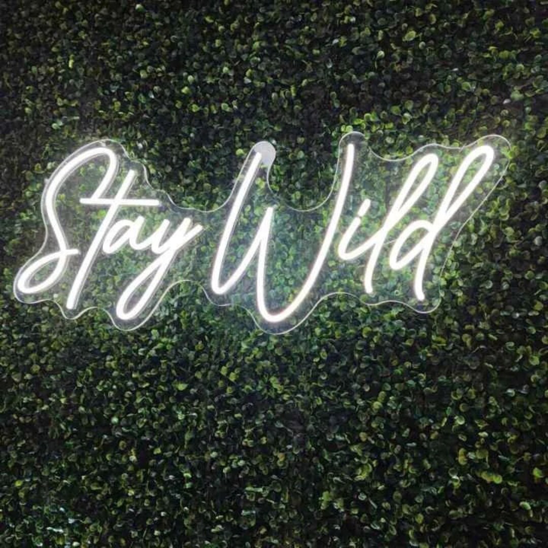 Stay Wild Neon Wedding Sign, Custom Neon, Modern Wedding Neon Sign ...
