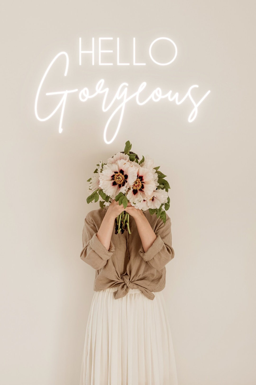 Hello Gorgeous Neon Sign, Bridal Party Neon Sign, Bridal Neon Sign ...