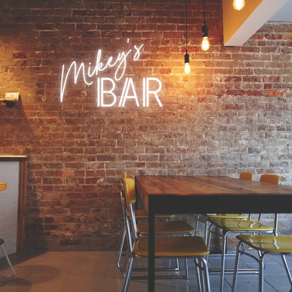Neon Bar Sign - Etsy