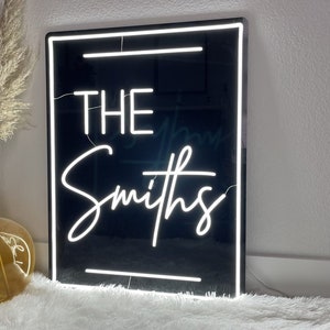 This is Our Happy Place Neon Sign, Custom Neon, Personalized Wedding ...