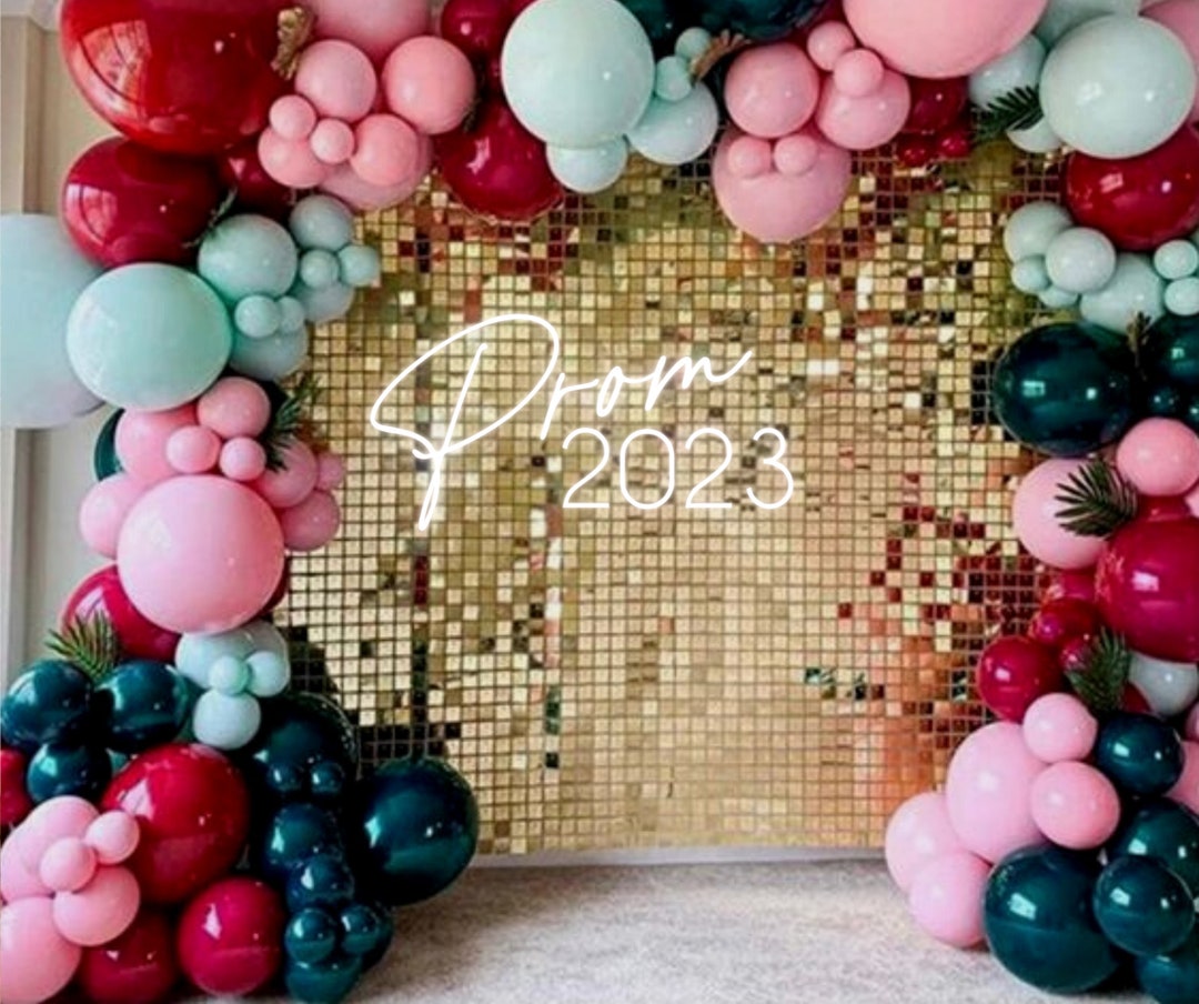Prom Neon Sign, Prom Decor, Prom Backdrop, Prom Props, Prom Decoration ...