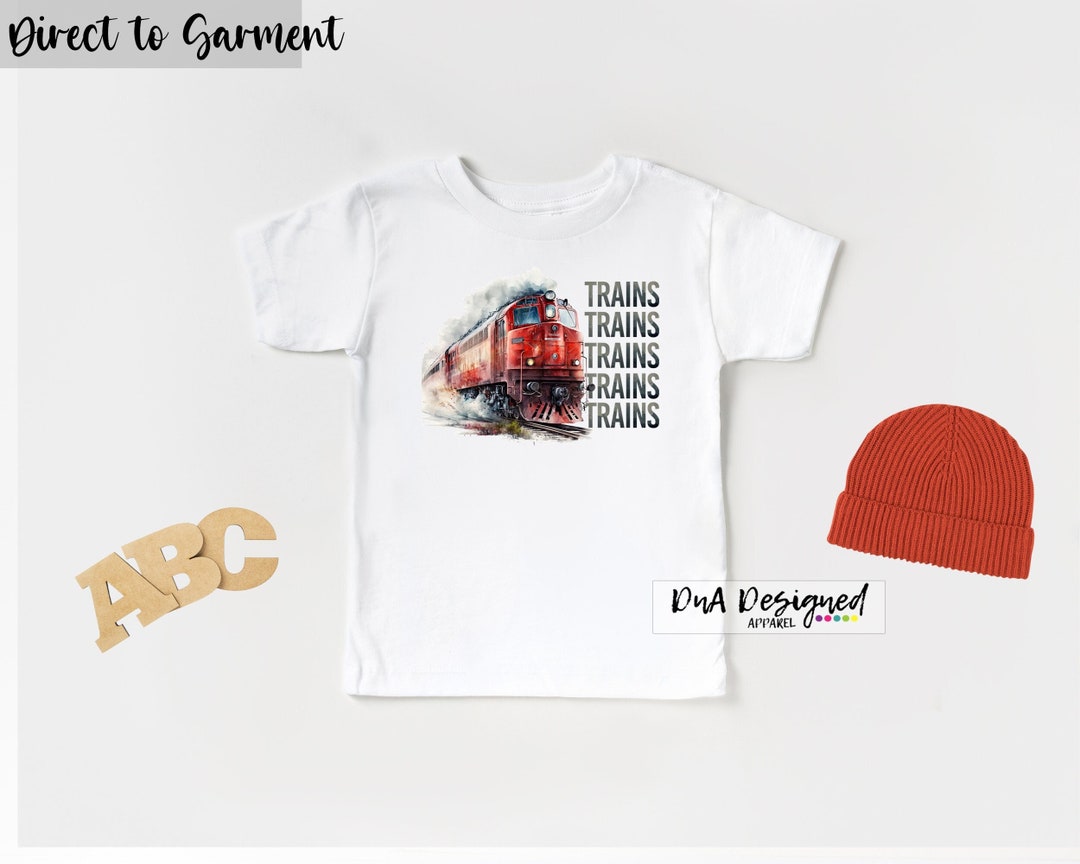 Freight Train Transportation Shirt for Kids and Adults Railroad ...