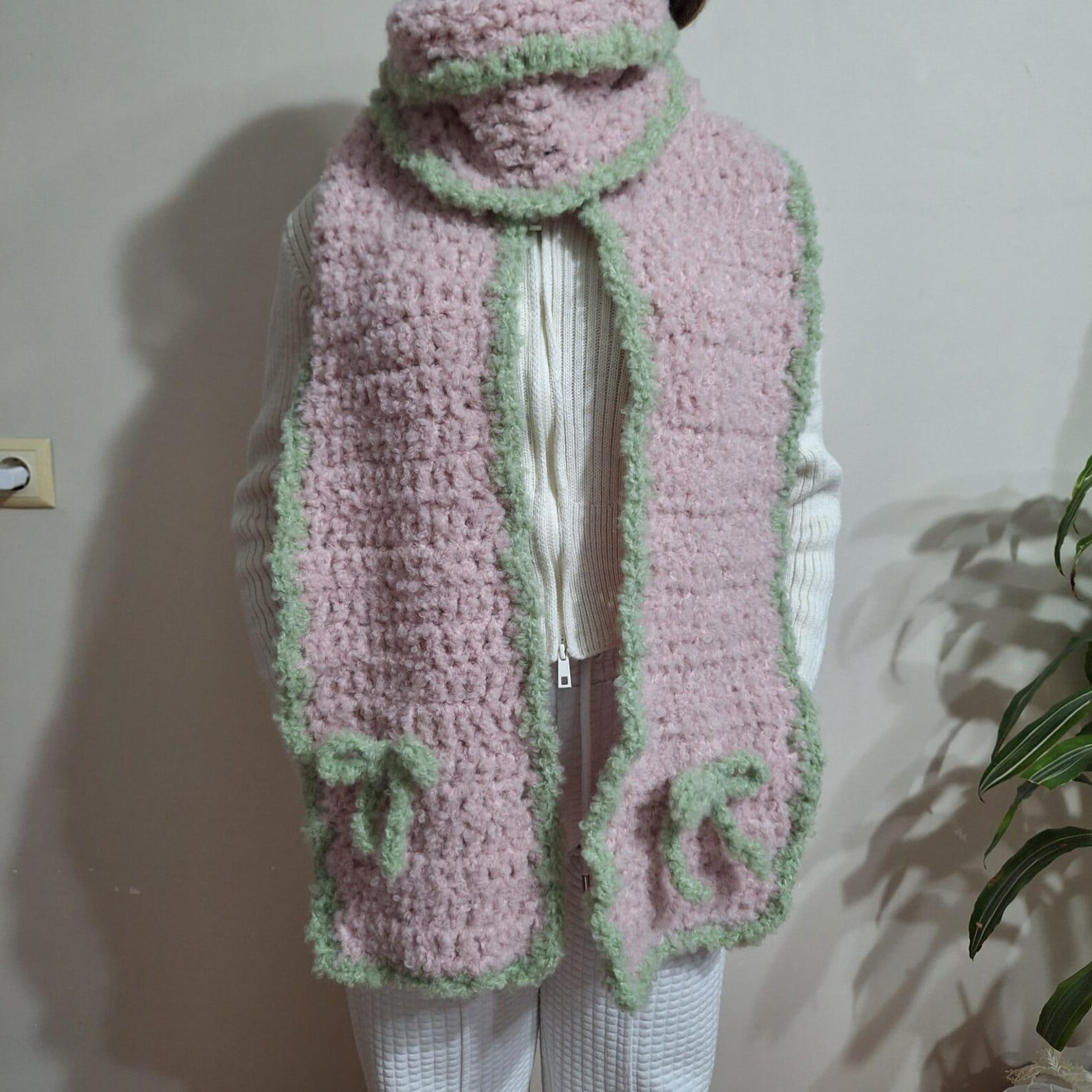 Sakura Scarf Crochet Pattern, Cottagecore Scarf, Beginner Friendly ...