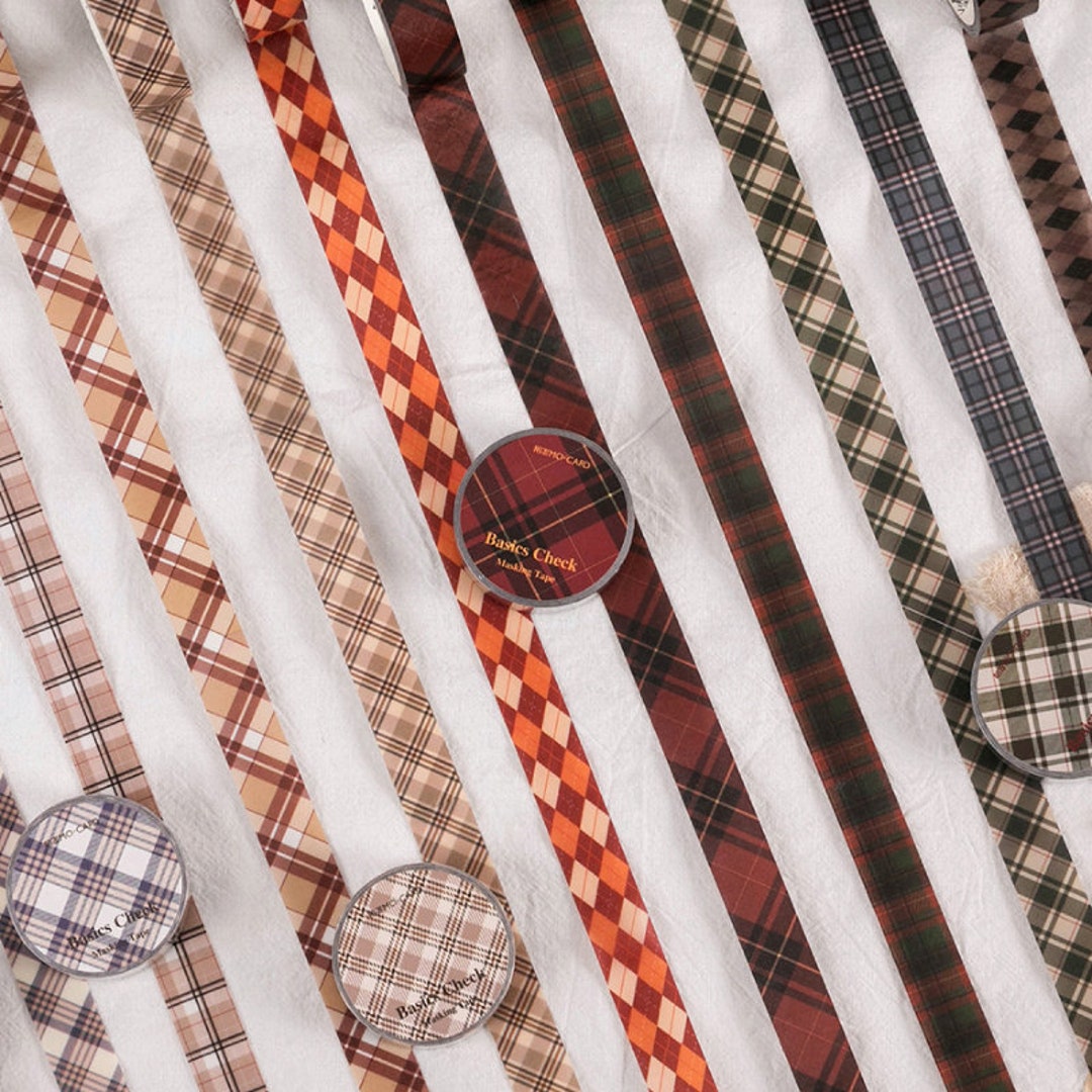 New Decorative Tracing Tape, Check Tape, Plaid Tape, Penpal Supplies ...