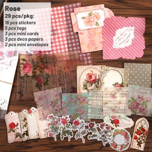 NEW Scrapbook Deco Sticker & Paper Set 29pcs/pack, 8 Styles ...