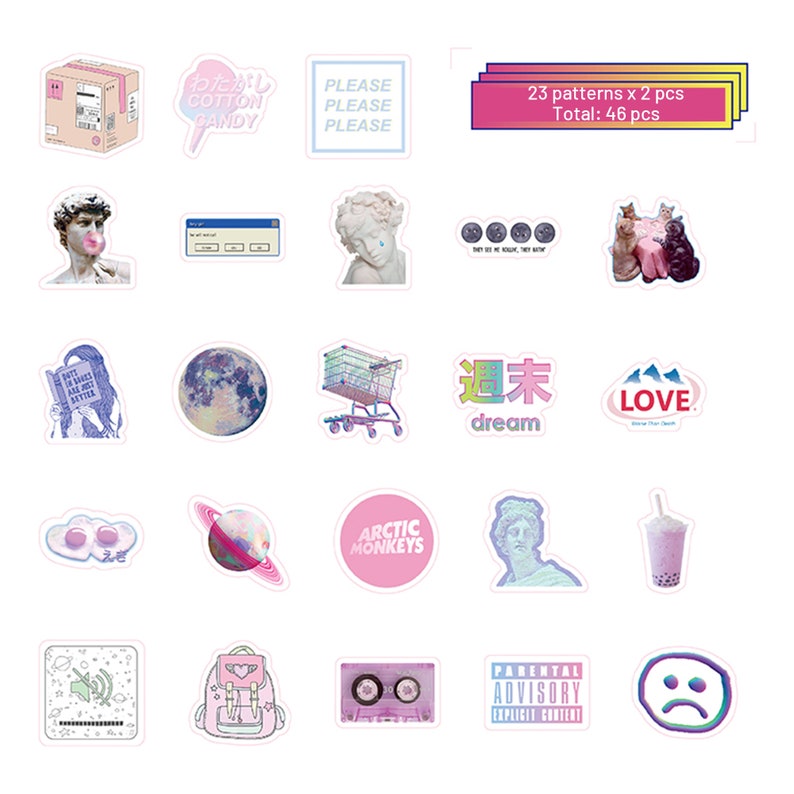 Restock Vapor-wave Seal Stickers Party Favor Gift - Etsy