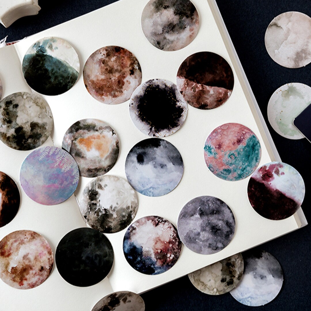 Final Salelunar Phase Seal Stickers Party Favor Gift - Etsy
