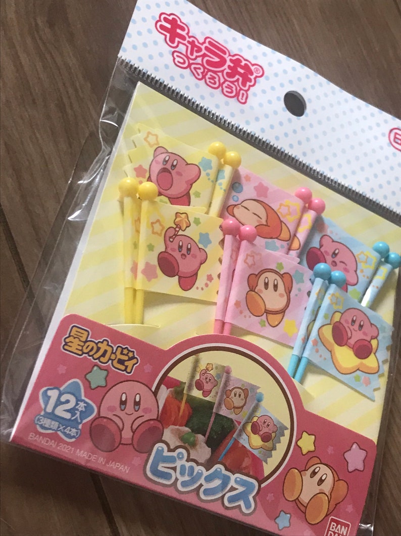 Kirby Lunch Box/ Bento Flag Picks - Etsy