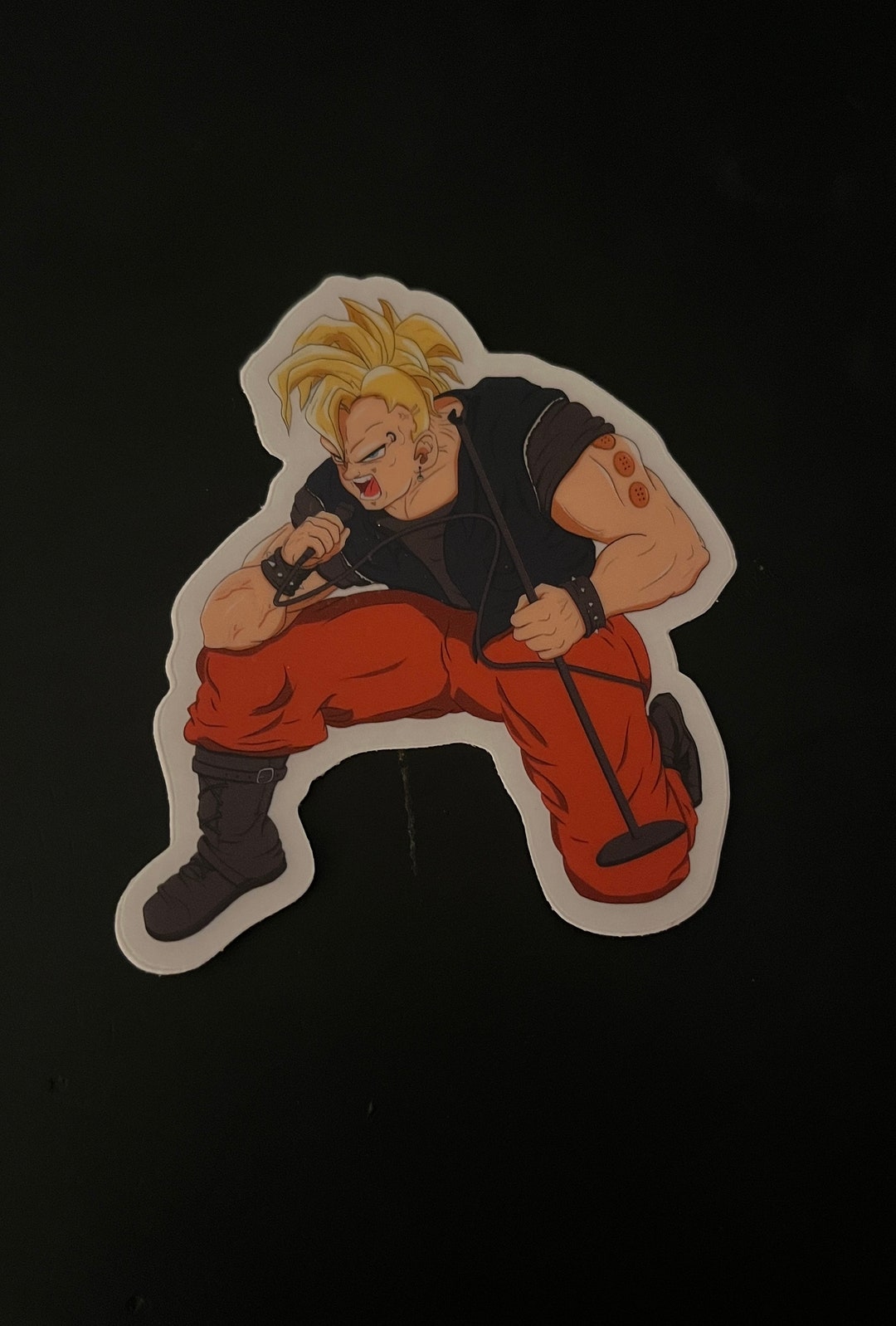 Punk Goku Clear Sticker - Etsy