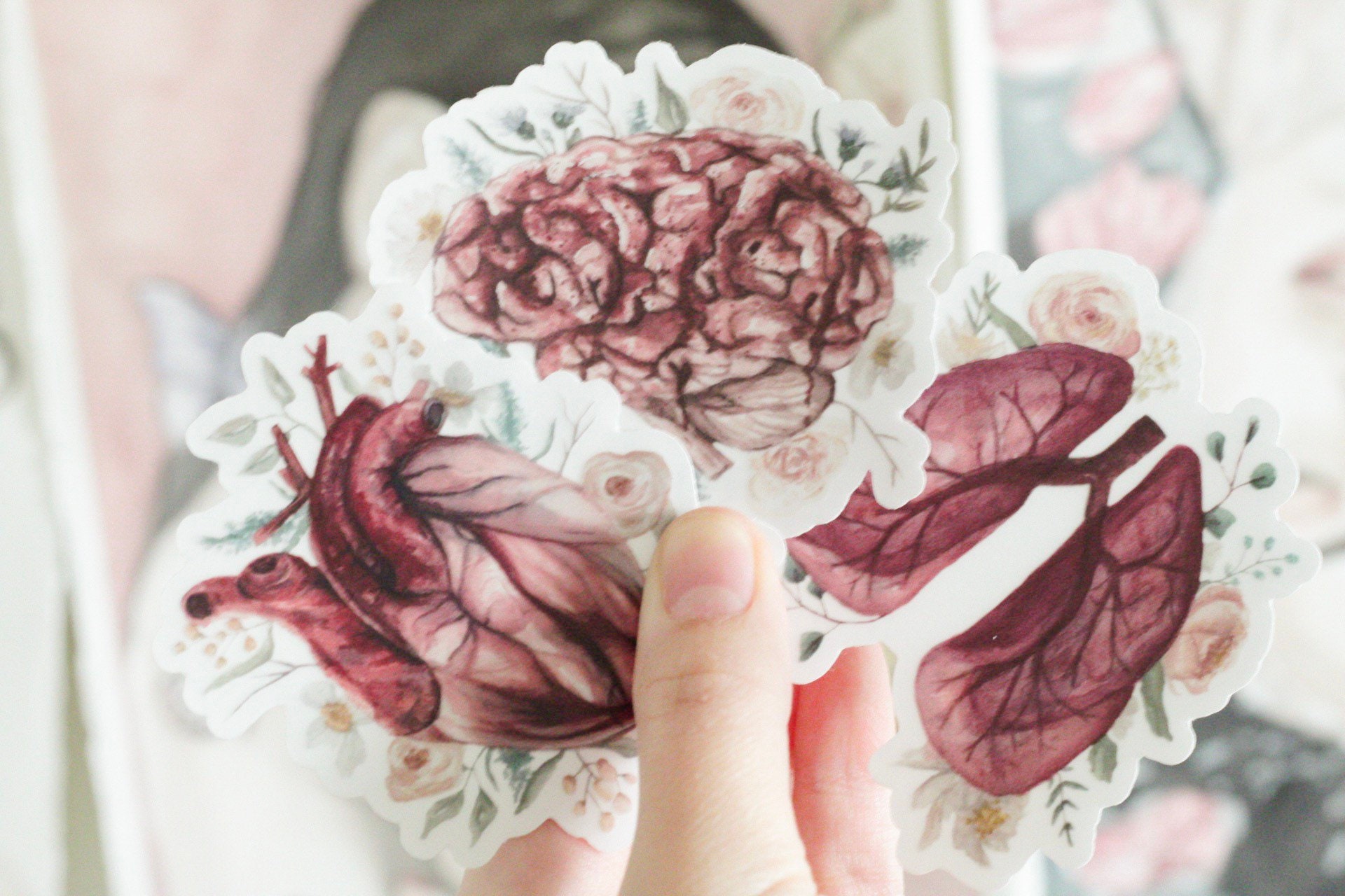 Blooming Organ Sticker Bundle - Etsy