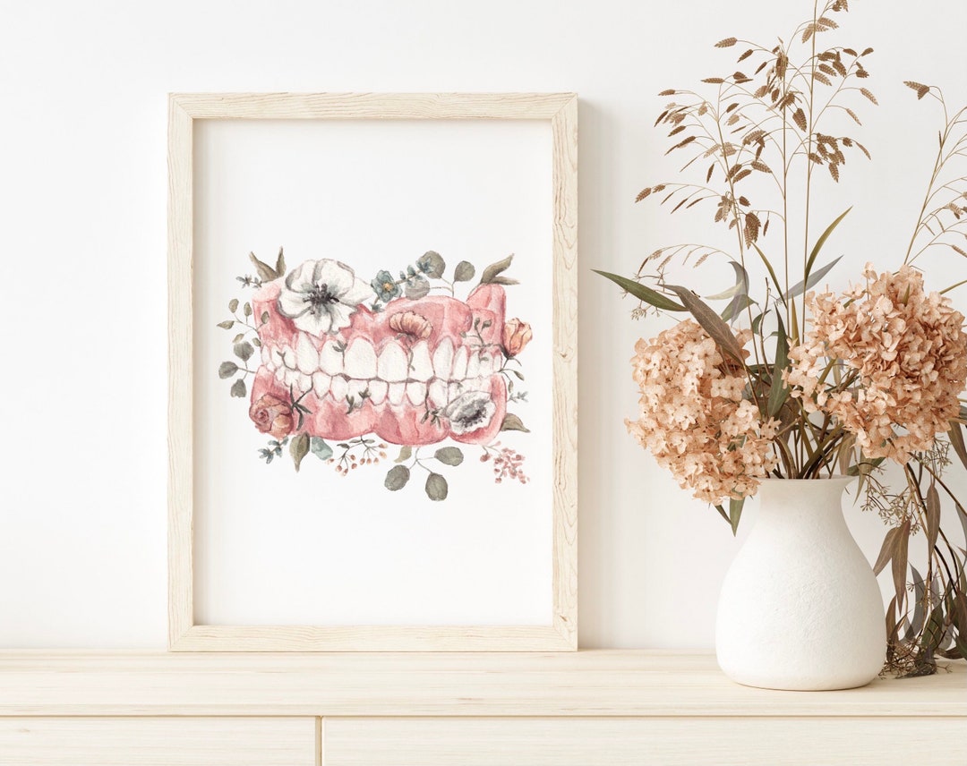 Floral Teeth Painting - Etsy