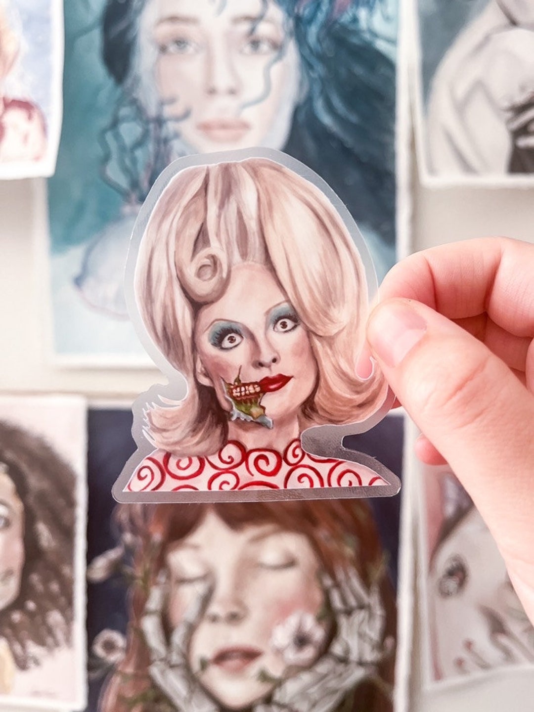 Mars Attacks Clear Woman Alien Sticker - Etsy