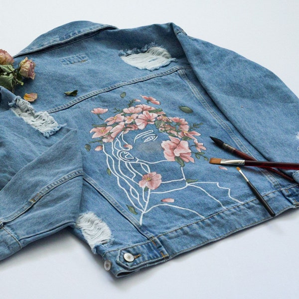 Hand Painted Denim - Etsy