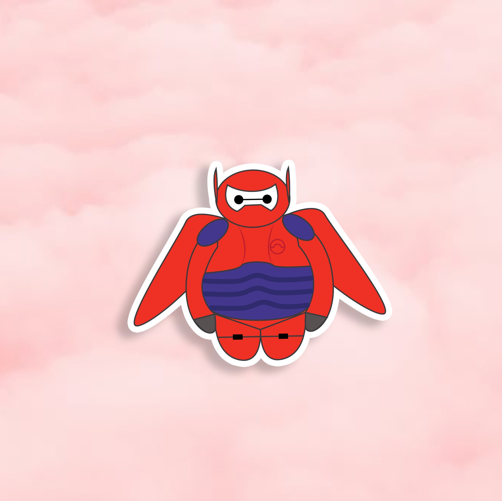 Baymax Stickers / Paper Vinyl Sticker / Laptop Sticker / Cute | Etsy