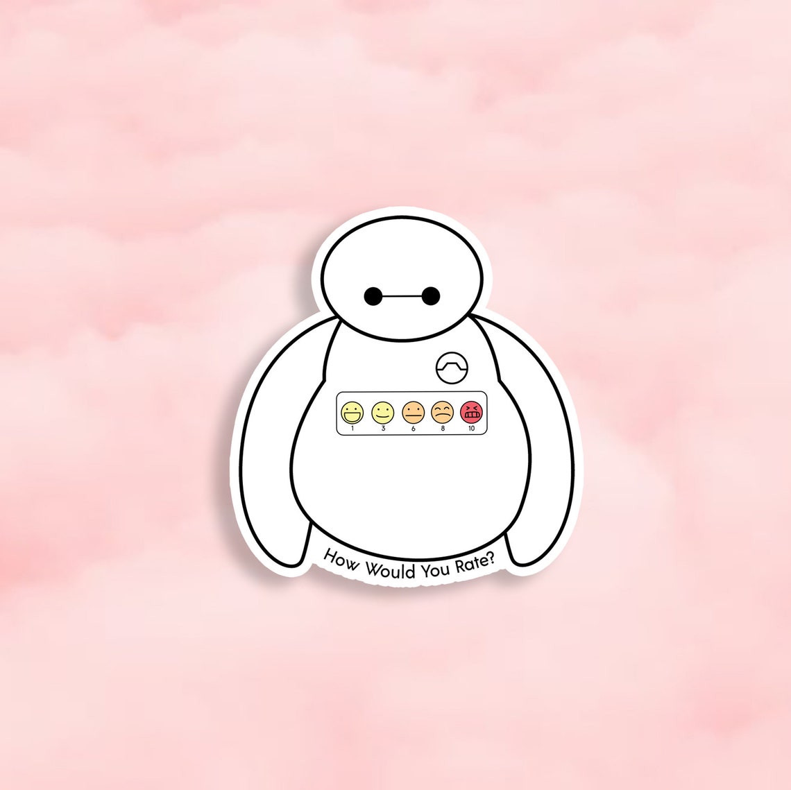 Baymax Stickers / Paper Vinyl Sticker / Laptop Sticker / Cute - Etsy