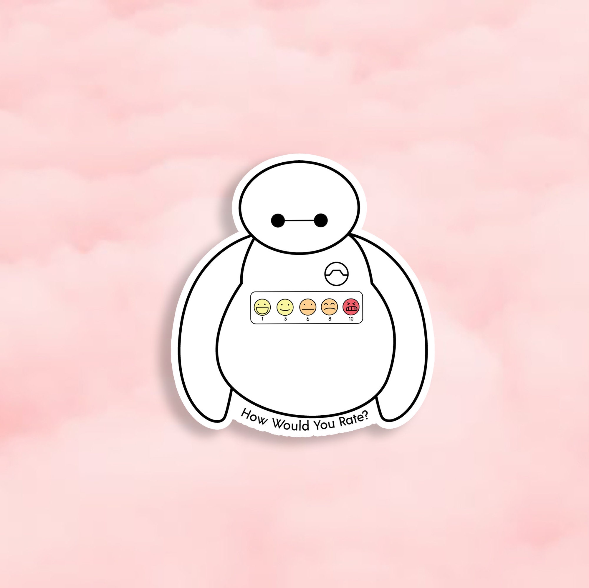 Baymax Stickers / Paper Vinyl Sticker / Laptop Sticker / Cute | Etsy