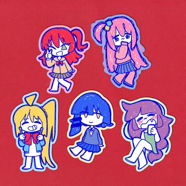 Bocchi the Rock Stickers - Etsy Australia