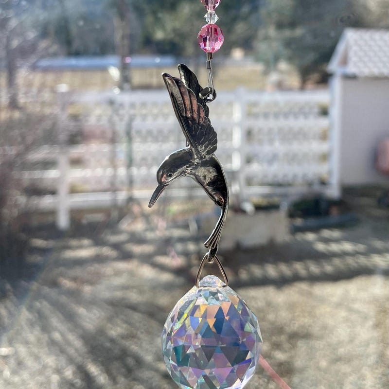Hummingbird Crystal - Etsy