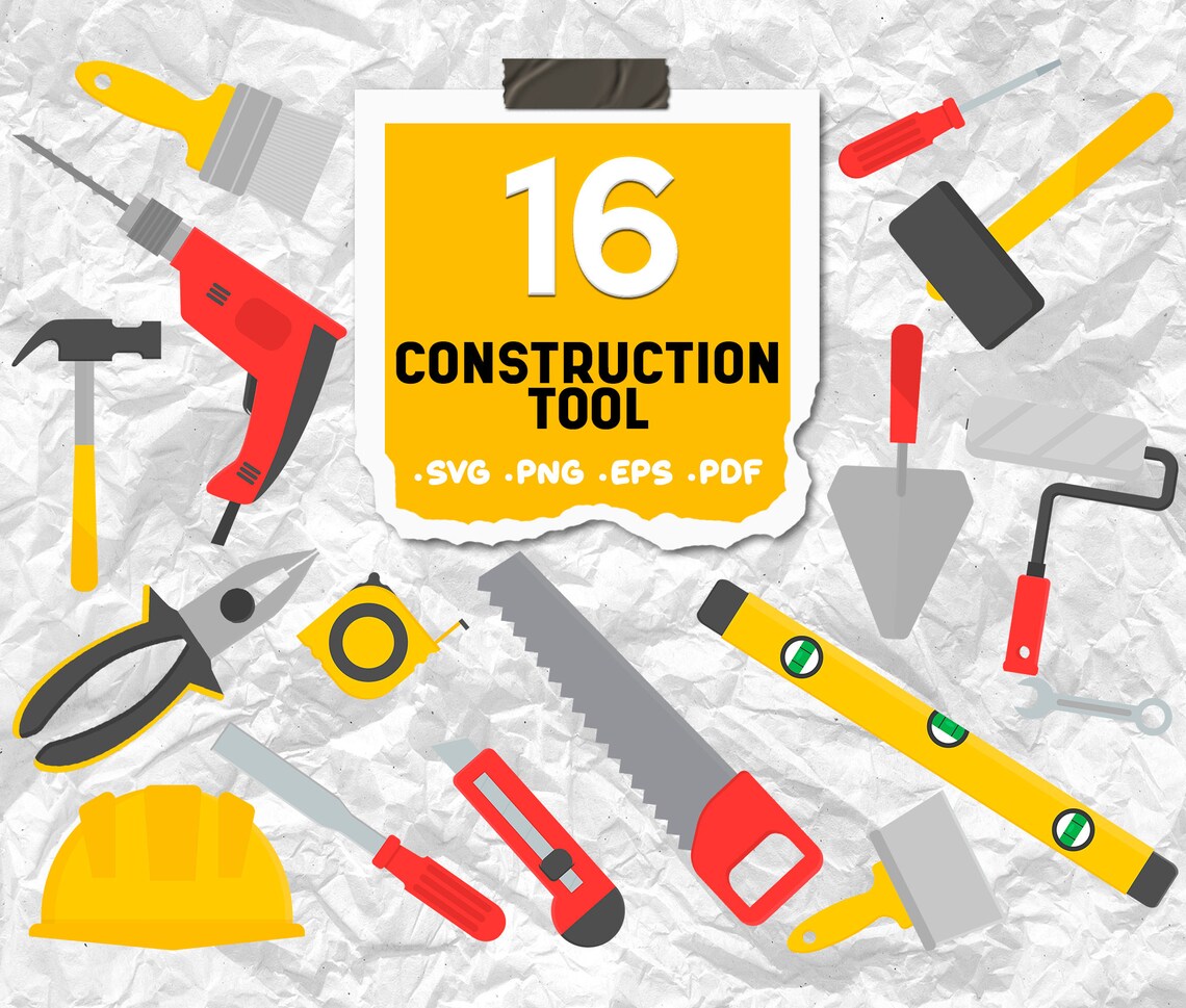 Construction Tool Svg,tools Svg File,tool Bundle, Fathers Day Svg ...