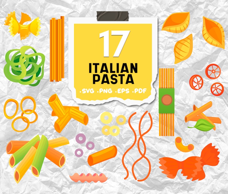Italian Pasta Svg,pasta Svg,spaghetti Svg,pasta Digital,pasta ...