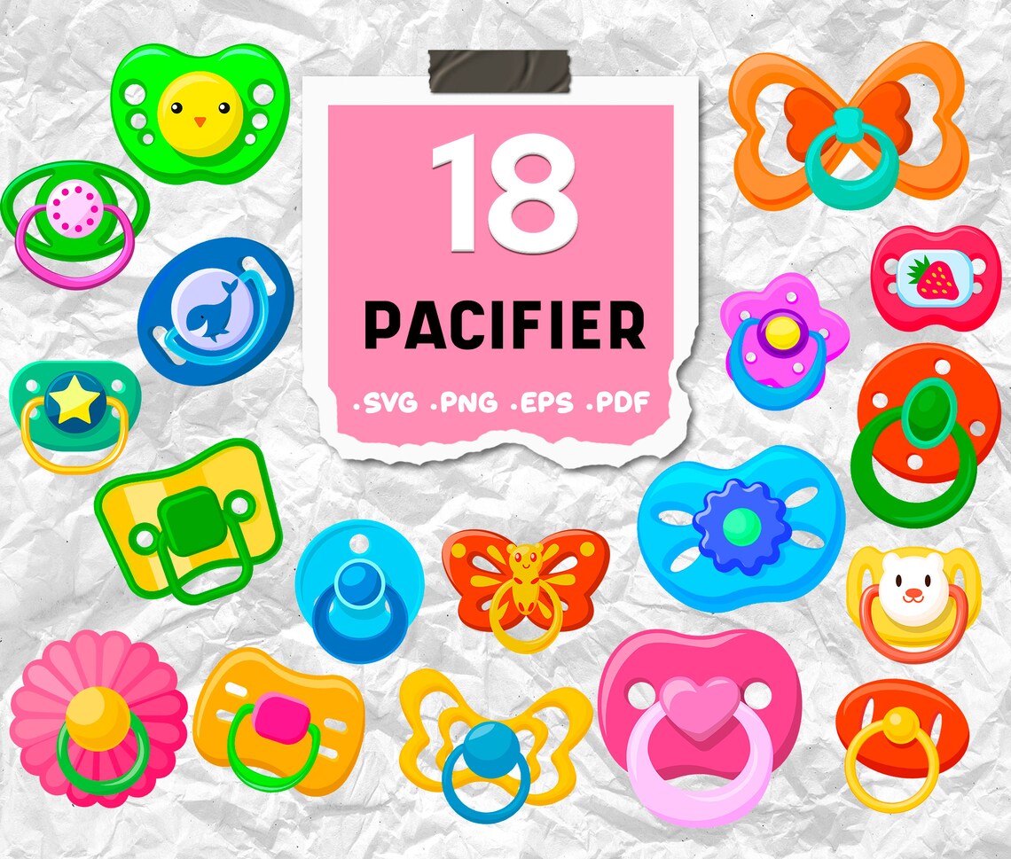 Pacifier Svg,baby Pacifier Bundle,baby Pacifier Svg,baby Svg,baby Toy ...