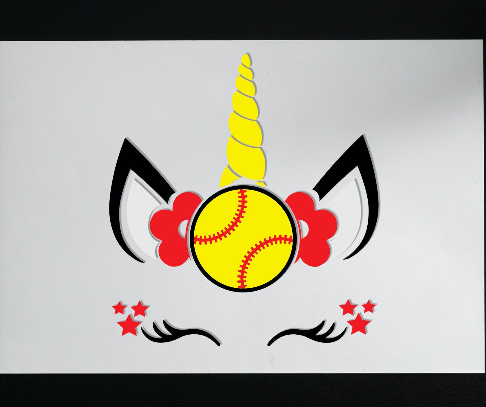 Unicorn Baseball Svgunicorn Svg Unicorn Yellow Svg Baseball - Etsy