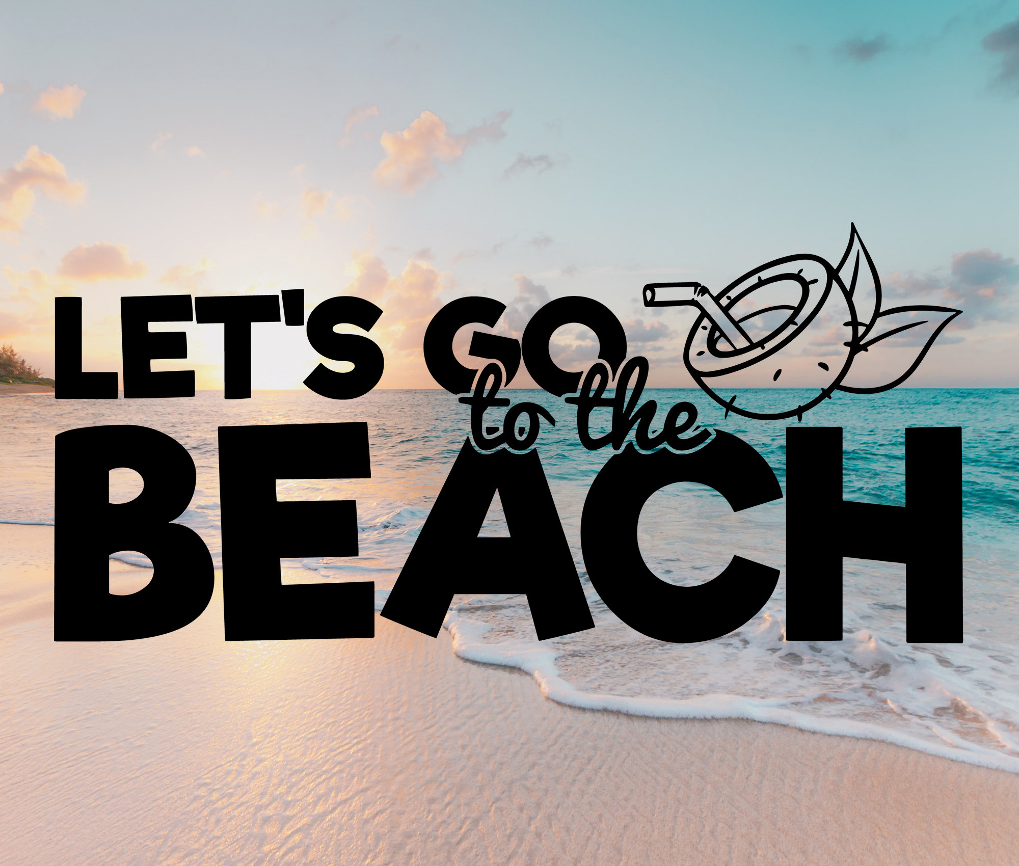 Lets Go to the Beach Svg, Let's Go to the Beach SVG , Digital Download ...