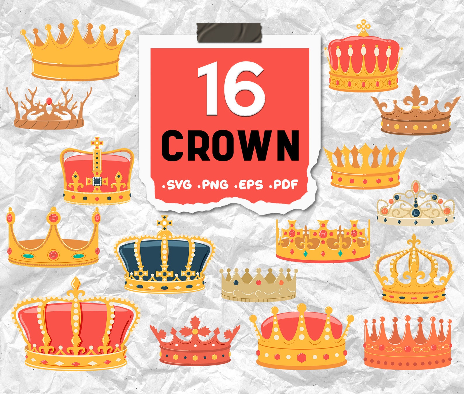 Crown Svg,princess Tiara, Queen Crown Svg, King Crown, Crown Silhouette ...